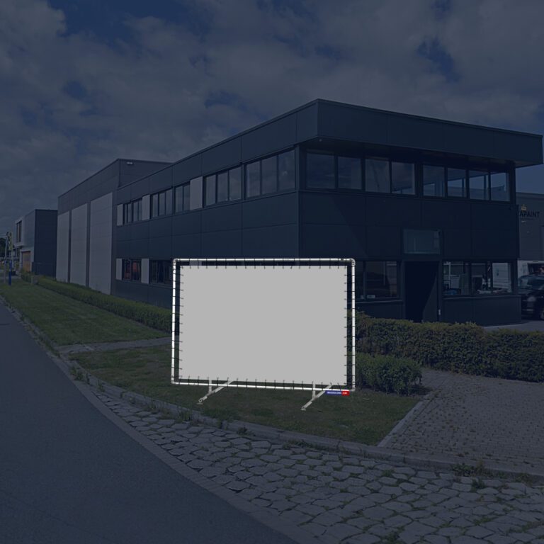 Spandoek met frame huren? Inclusief montage op locatie.